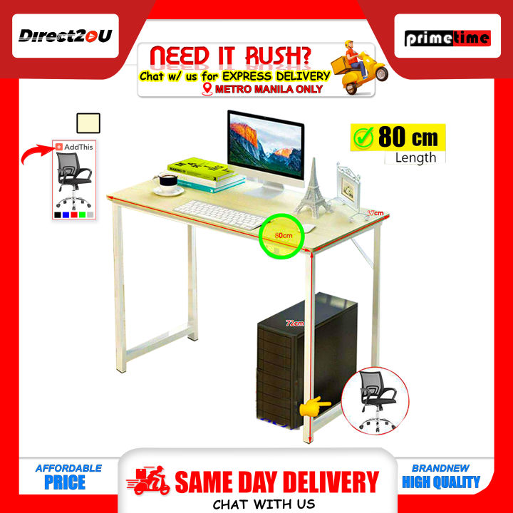 Primetime 80x37x72 Home Office Desk Modern Study Computer PC Writing ...