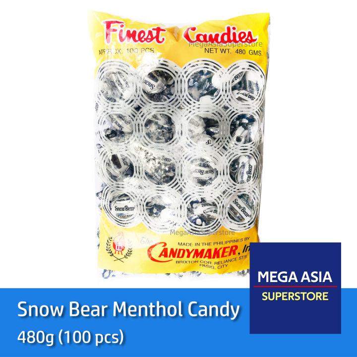 Mega Asia Snow Bear Menthol Ball Candy 480G 100pcs | Lazada PH