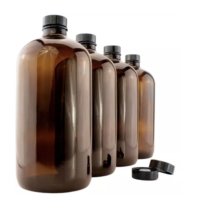 lab Amber Glass Bottle 250ml 500ml 1000ml (Pump Spray or Cap) | Lazada ...