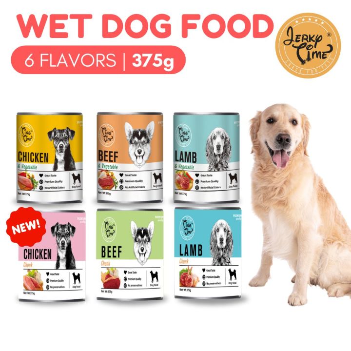 Jerky Time Dog Food with Real Meat 6 Flavors Available Beef, Chicken ...