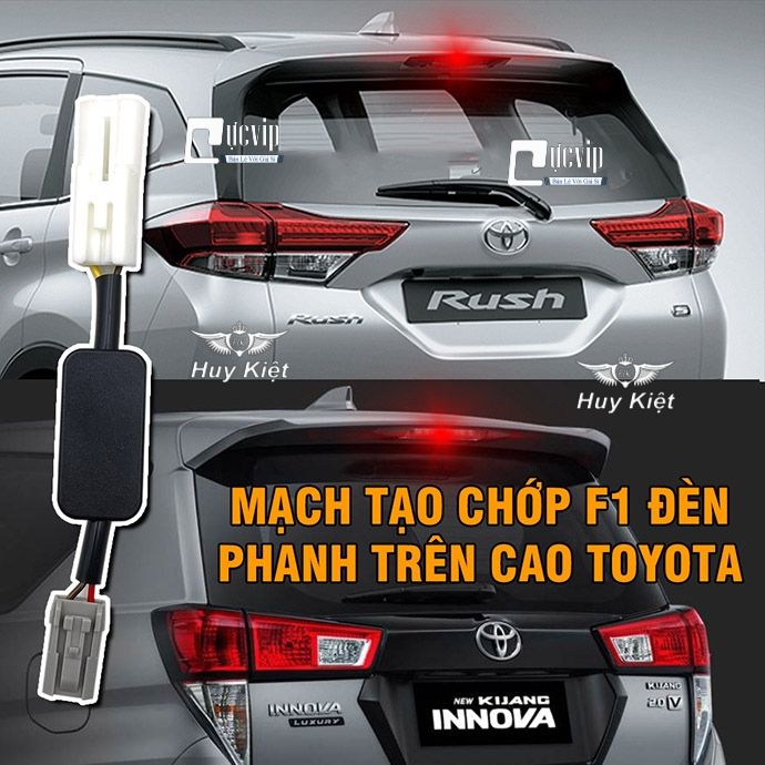 TOYOTA - Mạch Tạo Chớp Nháy F1 Đèn Phanh LED Trên Cao Rush, Wigo Sẵn Giắc Zin (Cắm Là Xài ...