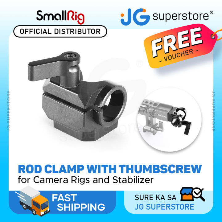 SmallRig LWS 15mm Single Rod Clamp with Counterbore Holes, Built-in 1/4 ...