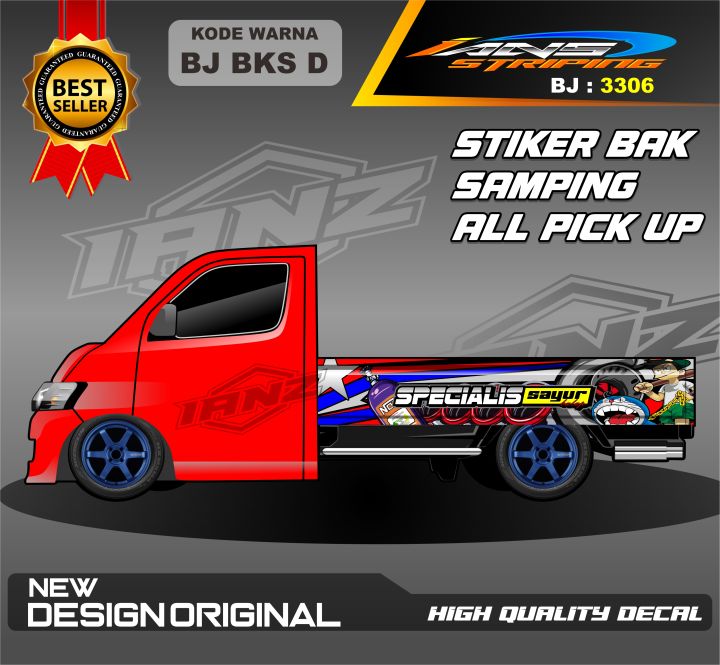 BJ 3306-STIKER BAK SAMPING GRANDMAX FULL BODY TERMURAH 2 SISI-STIKER ...