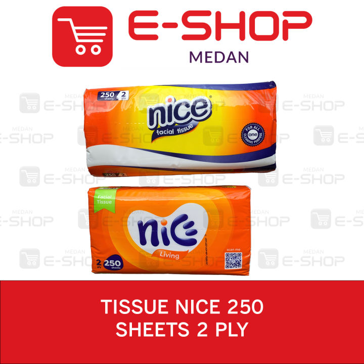 ( PROMO ) tisu Tissue NICE facial / wajah tissue 250 sheets 2ply ...