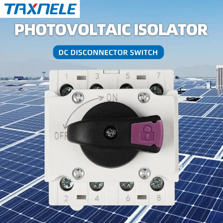 DC Solar Disconnect Switch 32A PV Housing Photovoltaic Circuit Isolator ...