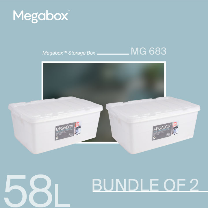 Megabox MG-683 58L Storage Box (Bundle of 2) | Lazada PH