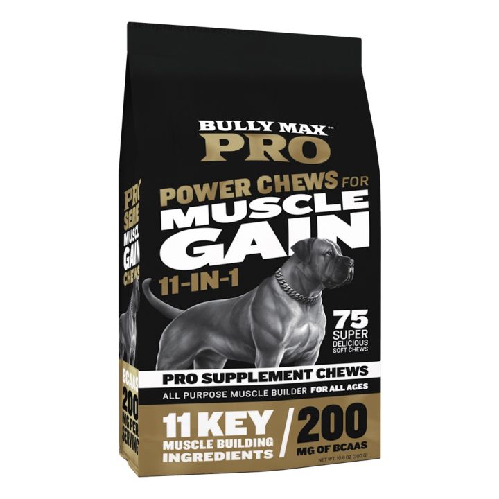 Bully Max Pro Series 11 in 1 Power Chews for Muscle Gain Builds Muscle ...
