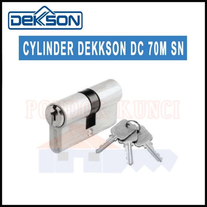 Cylinder Dekson DC 70 SN Kunci Silinder (Double Cylinder) 70 MM Anak Kunci Pintu Aluminium Dan ...