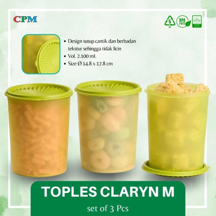 GISELLE SHOP CPM TOPLES CLARYN M SET 3 PCS /TOPLES CLARYN MEDIUM/TOPLES PLASTIK LEBARAN/TOPLES ...