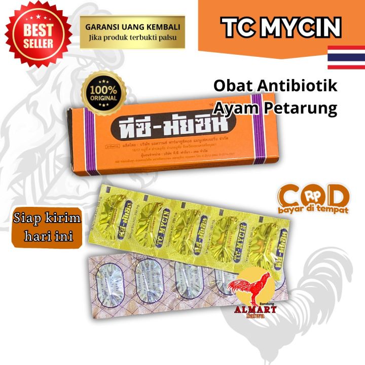 TC Mycin Impor Thailand Obat Ayam Sakit Infeksi Goham Sariawan Ngorok ...