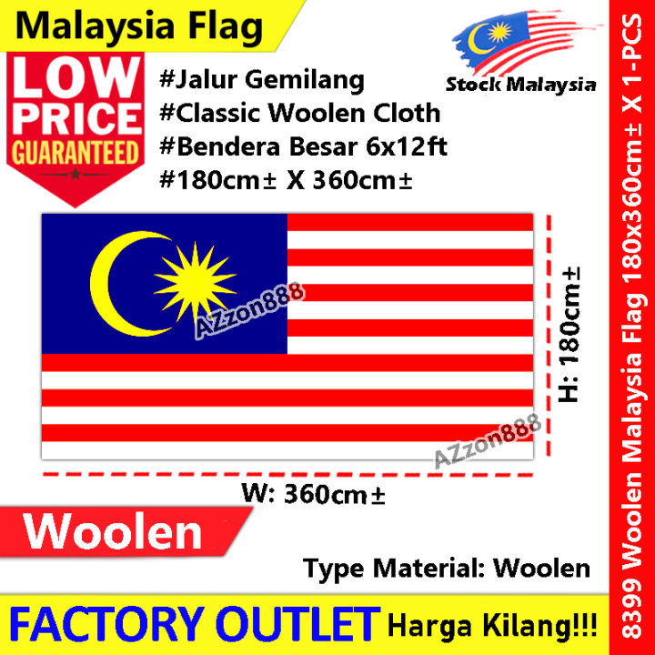 【EXTRA BIG】Bendera Besar Malaysia / Big Malaysia Flag / Jalur Gemilang ...