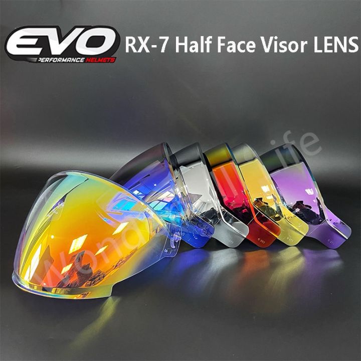 EVO RX-7 Half Face Dual Visor Lens Revo Lens FIt For EVO RX-7 Half Face ...