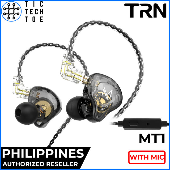 TRN MT1 Dual Magnet Dynamic Driver Earphones with Mic | Lazada PH