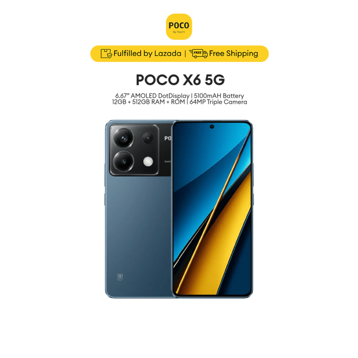POCO X6 5G [12GB+512GB] Android Smartphone | Lazada PH