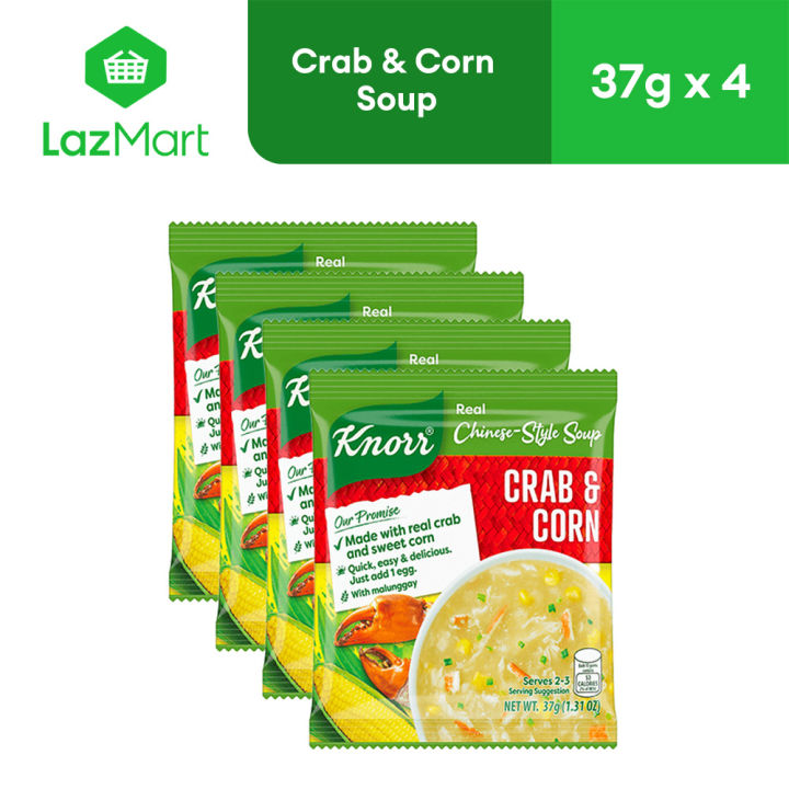 Knorr Crab And Corn Soup Mix 37g Pack Of 4 Lazada Ph