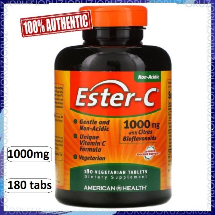 Ester C with Citrus Bioflavonoids Vitamin C Vegetarian Tablets - 24 ...