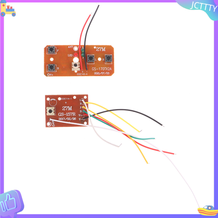 🎁 JCTTTY 🎀 4CH RC Remote Control Circuit PCB Transmitter Receiver Board ...