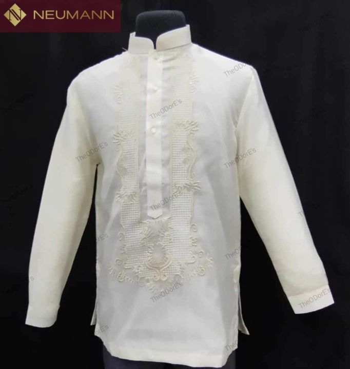 BARONG TAGALOG PINA ORGANZA (C#495) CHINESE COLLAR | Lazada PH
