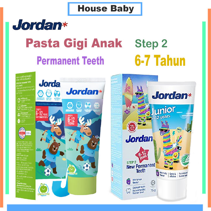 Jordan Kids Toothpaste Step 2 6-12 Tahun - Pasta Gigi Anak 75gr - House ...