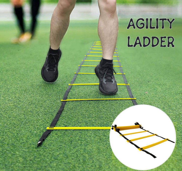 Agility Ladder Football Training Nylon Speed Ladder Foldable Rope ...