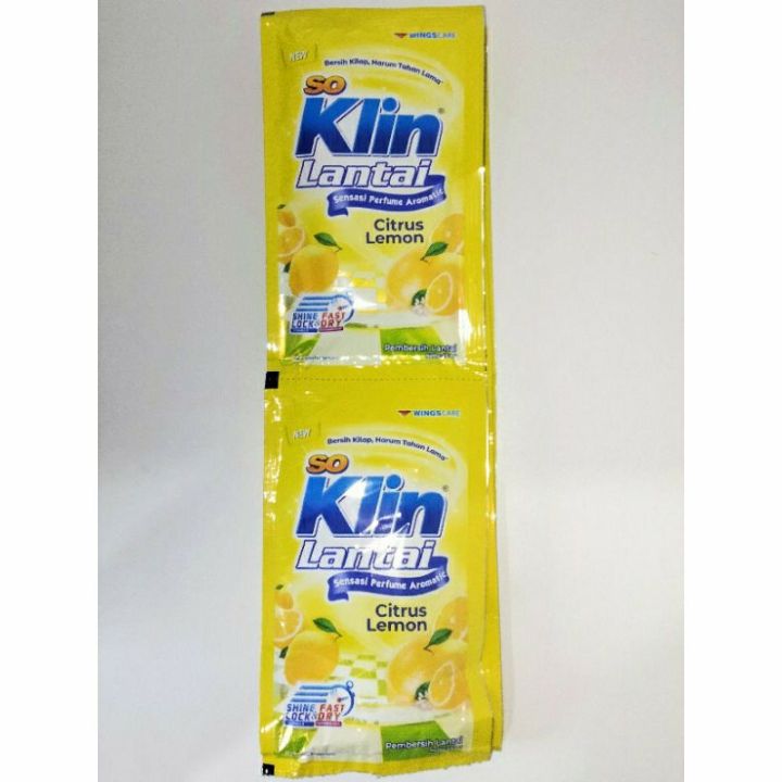 Soklin Lantai 25ml Sachet 1reneng 12Sachet / Soklin Lantai / Rencengan ...