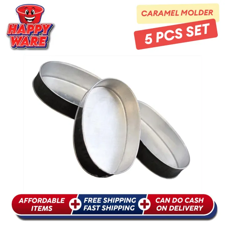 Happyware Llanera Caramel Molder Aluminum Puto Mold Kitchenware (5pcs ...