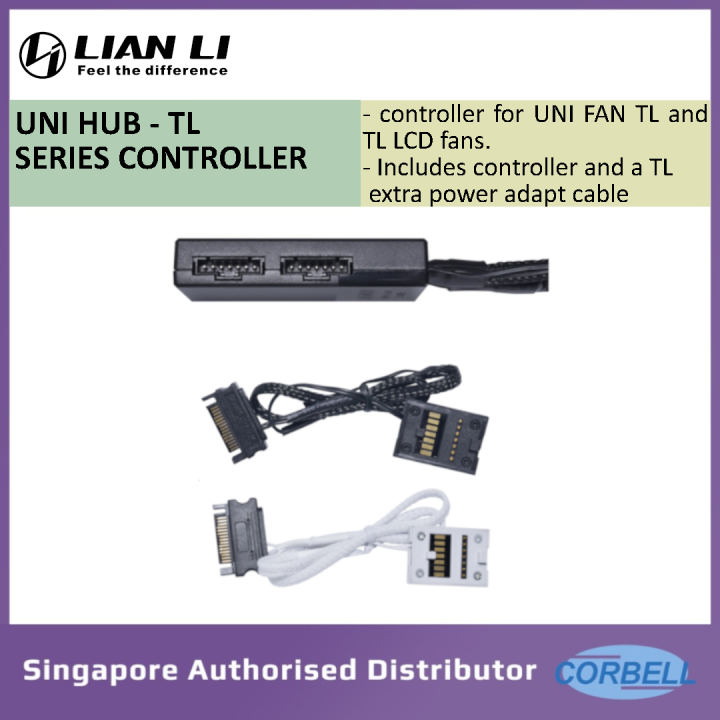 LIAN LI UNI FAN TL Series fan L-Connect3 controller Black | White [LL ...