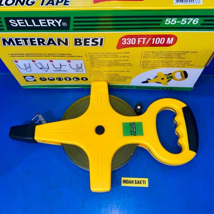 Meteran Tancap Besi Meteran Rol Besi Meteran Besi 100 Meter Sellery | Lazada Indonesia