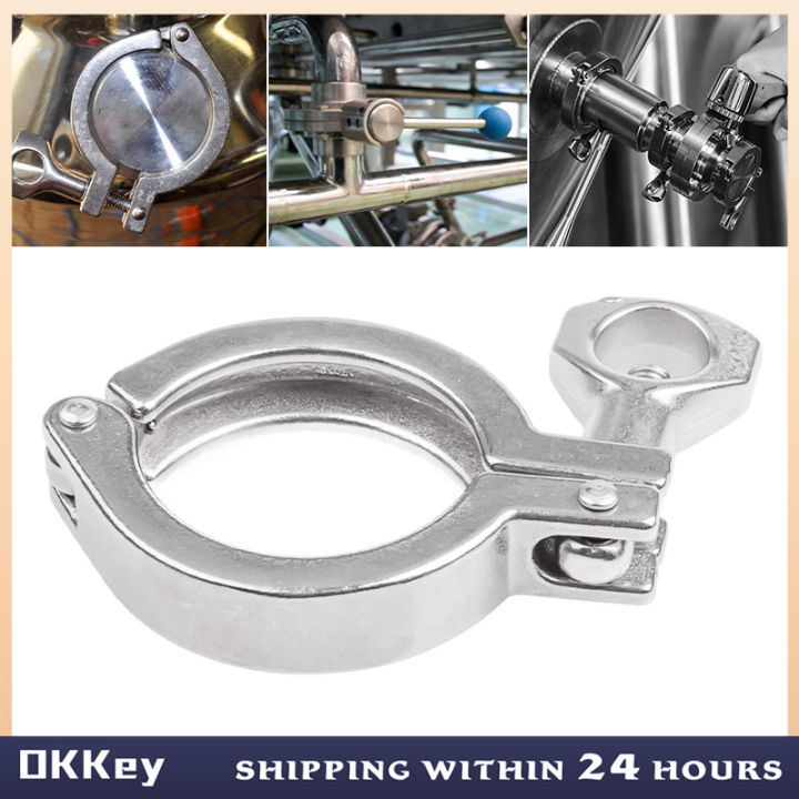 1pcs Heavy Duty Sanitary Tri Clamp 304 Stainless Steel Single Pin ...