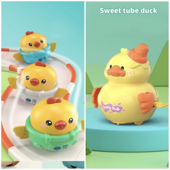 Mainan BEBEK SWINGING YELLOW DUCK / CHICKEN RUN Preschool Duckling ...