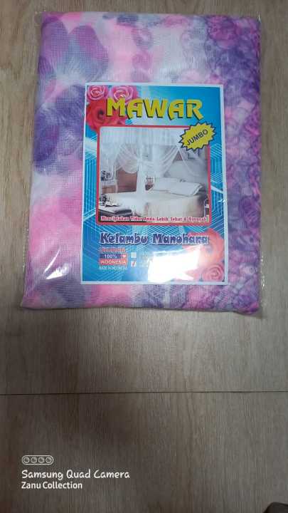Kelambu Kotak MANOHARA Motif Bunga Kembang Super Jumbo Ukuran 200x200 ...