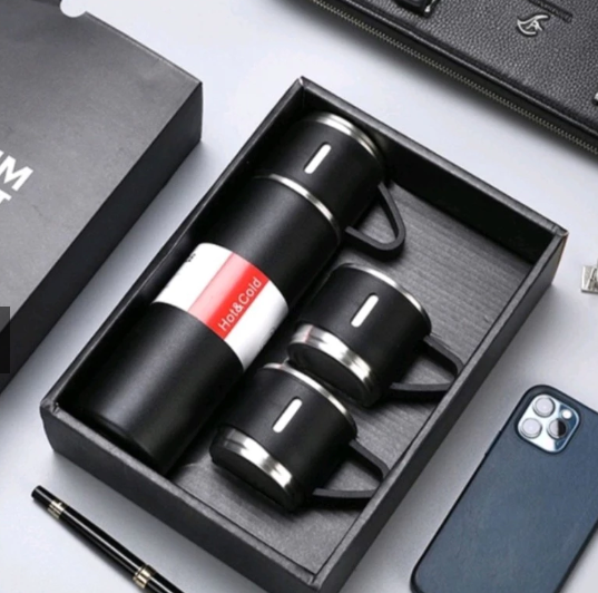 Termos Sultan Vacuum Flask Set / Botol Minum Cangkir Premium 500 ML ...