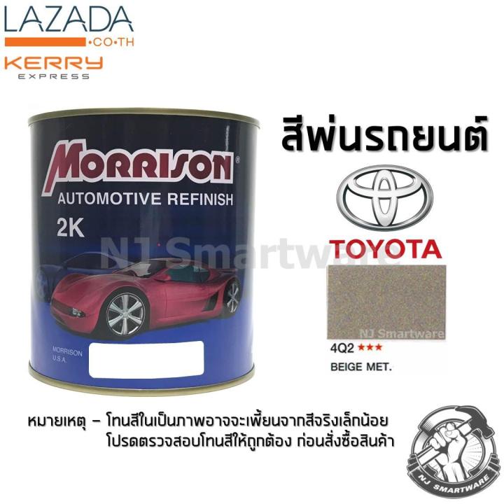 สีพ่นรถยนต์ 2K สีพ่นรถมอเตอร์ไซค์ มอร์ริสัน เบอร์ 4Q2 สีเบจโตโยต้า มี ...
