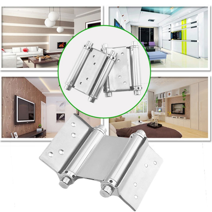 2PCS Stainless Steel Double Action Door Hinges Heavy Duty Double Swing ... 2PCS Stainless Steel Double Action Door Hinges Heavy Duty Double Swing ...