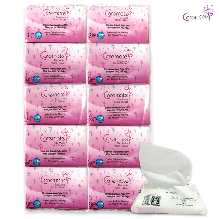 Caremate Pocket Tissue (24 Packets x 8's x 3 PLY) + 25% | Lazada