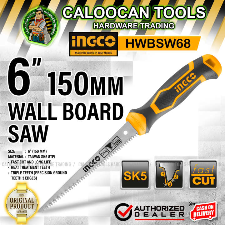 INGCO 6" 150mm Wall Board Saw (HWBSW68) CALOOCAN TOOLS | Lazada PH