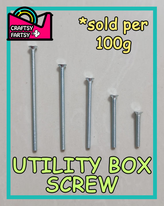 (PER 100grams) Utility Box Screw/ Junction Box Screw/ Flat Head Screw 1 ...