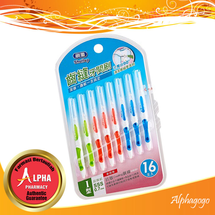 Shallop Interdental Brush (I type) 16 pieces | Lazada