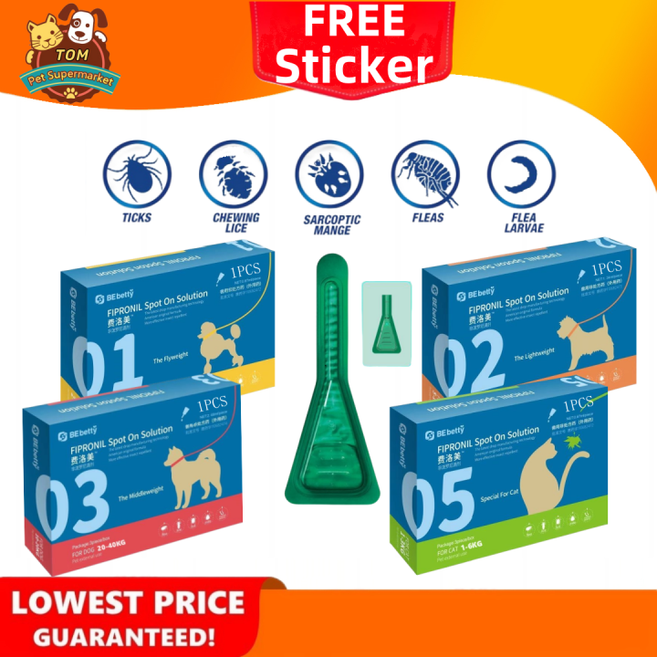 Fipronil Plus Anti Ticks and Fleas Control for Dogs and Cats Fast ...