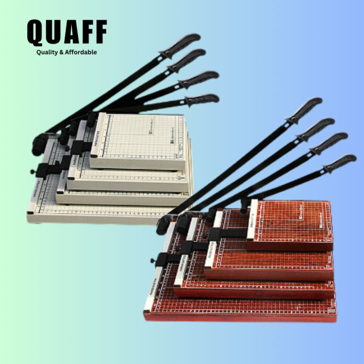 QUAFF Paper Cutter A4/A3/A5/B4/B5 Size Wood & Metal Based | Lazada PH