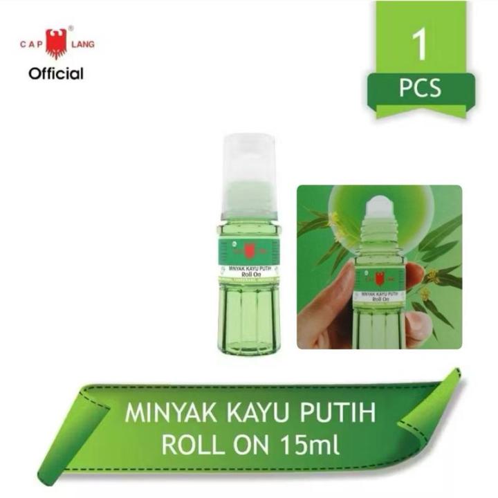 [ROLLON] Cap Lang Minyak Kayu Putih Roll On 15ml Caplang MKP Penghangat ...