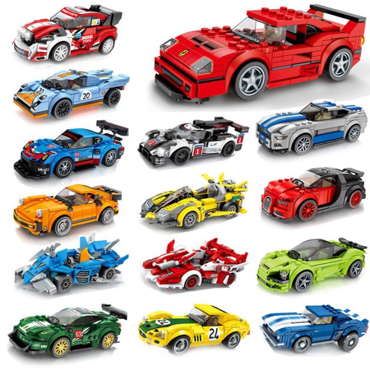 City Super Racers Compatible Lego Garage Speed Champions Sports Race ...