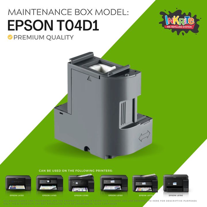 Inkrite T04D1 Maintenance Box for Epson L11050 L14150 L6460 L6490 L6170 ...