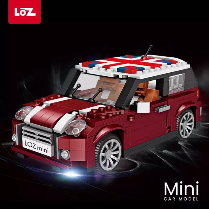 LOZ IDEAS Mini Block Creative 1111 Car Model Vehicle Mini Cooper ...