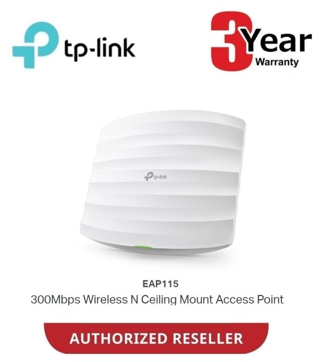 TP-LINK EAP115 WIFI WIRELESS 300MBPS POE CEILING ACCESS POINT (TL ...