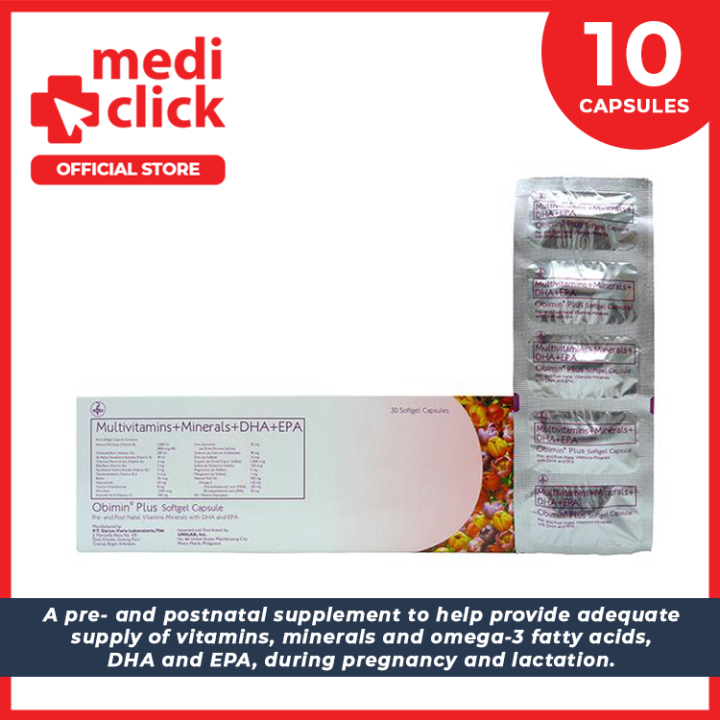Obimin Plus - 10 CAPSULES | Lazada PH