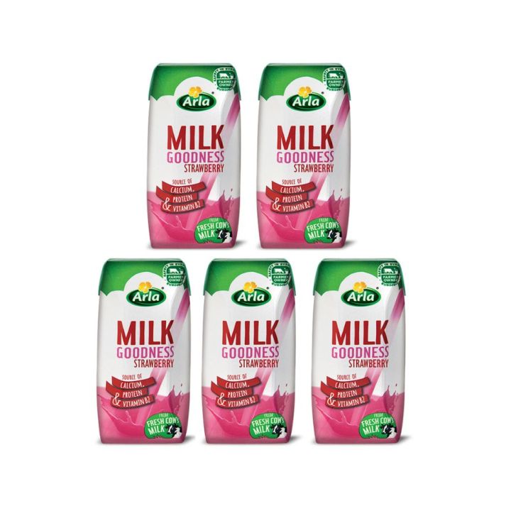 Arla Milk Goodness Strawberry 200ml - Pack of 5 | Lazada PH