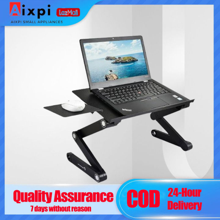AIXPI Laptop stand Adjustable Aluminum Laptop Desk Ergonomic Portable ...