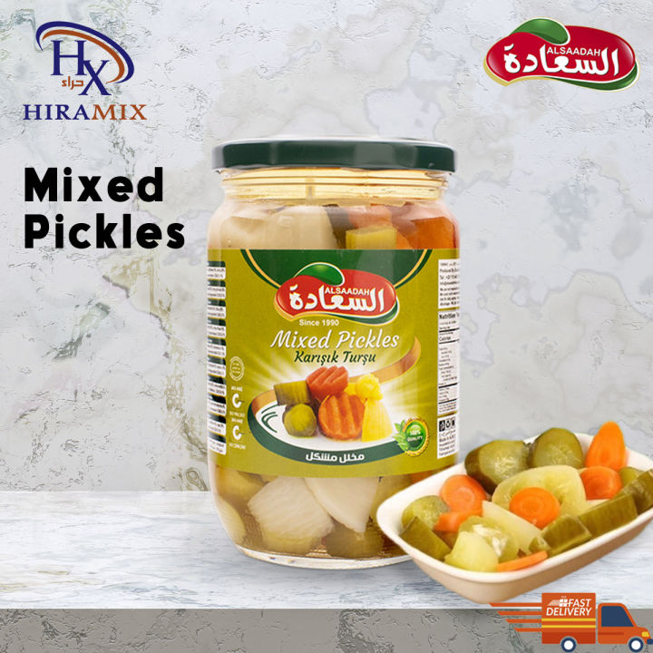 Al Saadah Mixed Pickles Vegetable algota Mix Pickled Campur Acar 660g ...