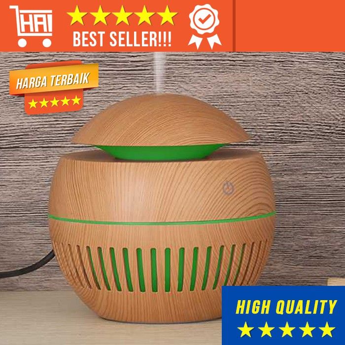 HUMIDIFIER PELEMBAB UDARA AROMATHERAPY LEMBAB RUANGAN HUMI WOODEN ...